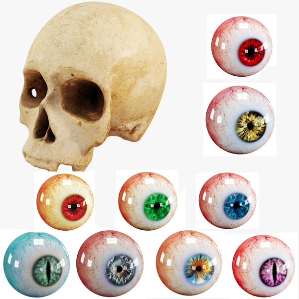3d realistic human eye creature