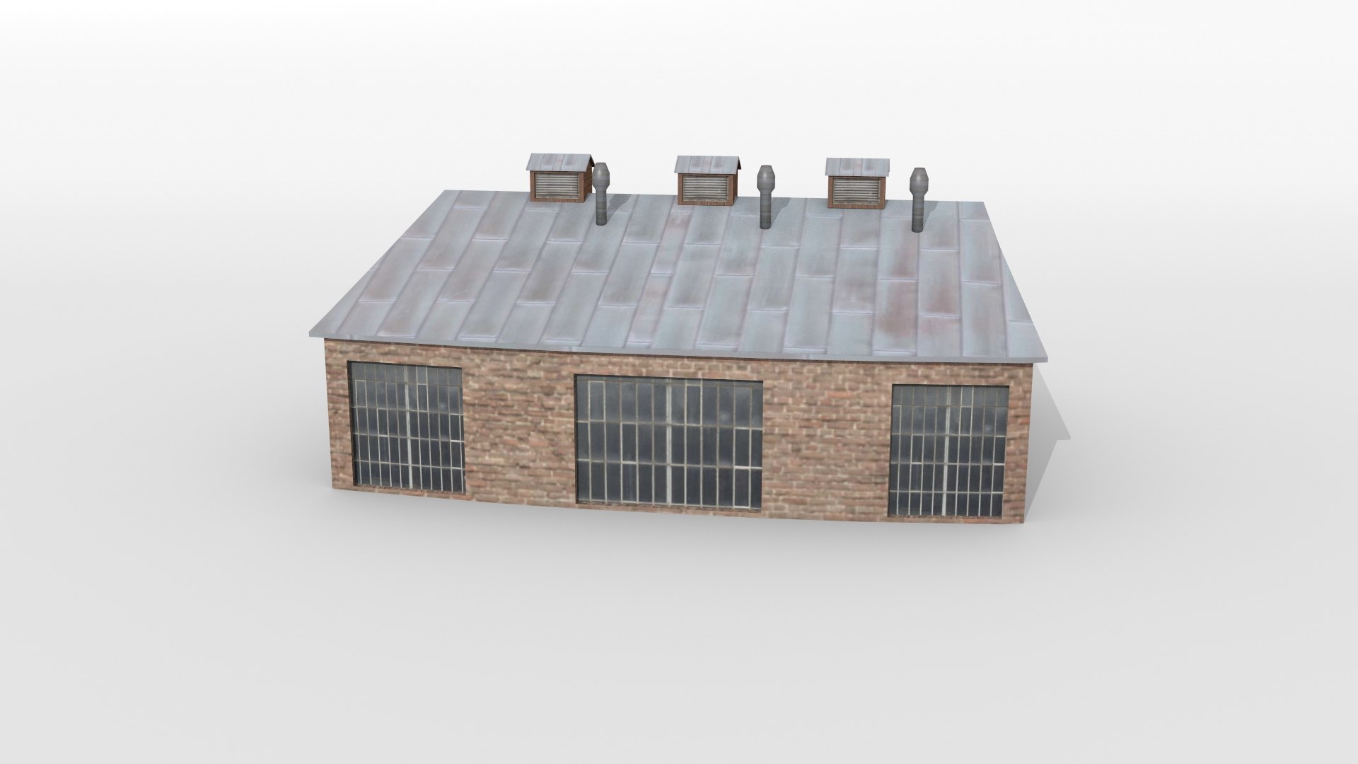3D Historical Train Shed - TurboSquid 1528148