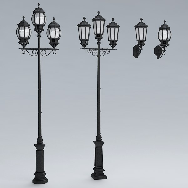 3d model street lamp