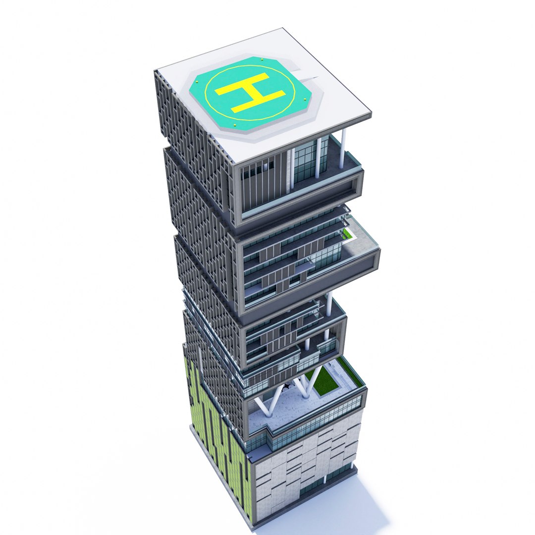 3D ANTILIA HOUSE Model - TurboSquid 2136081