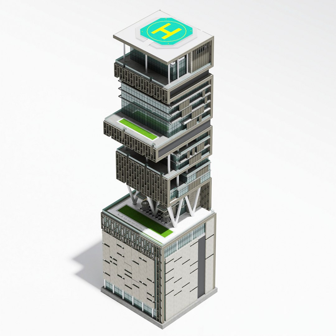 3D ANTILIA HOUSE Model - TurboSquid 2136081