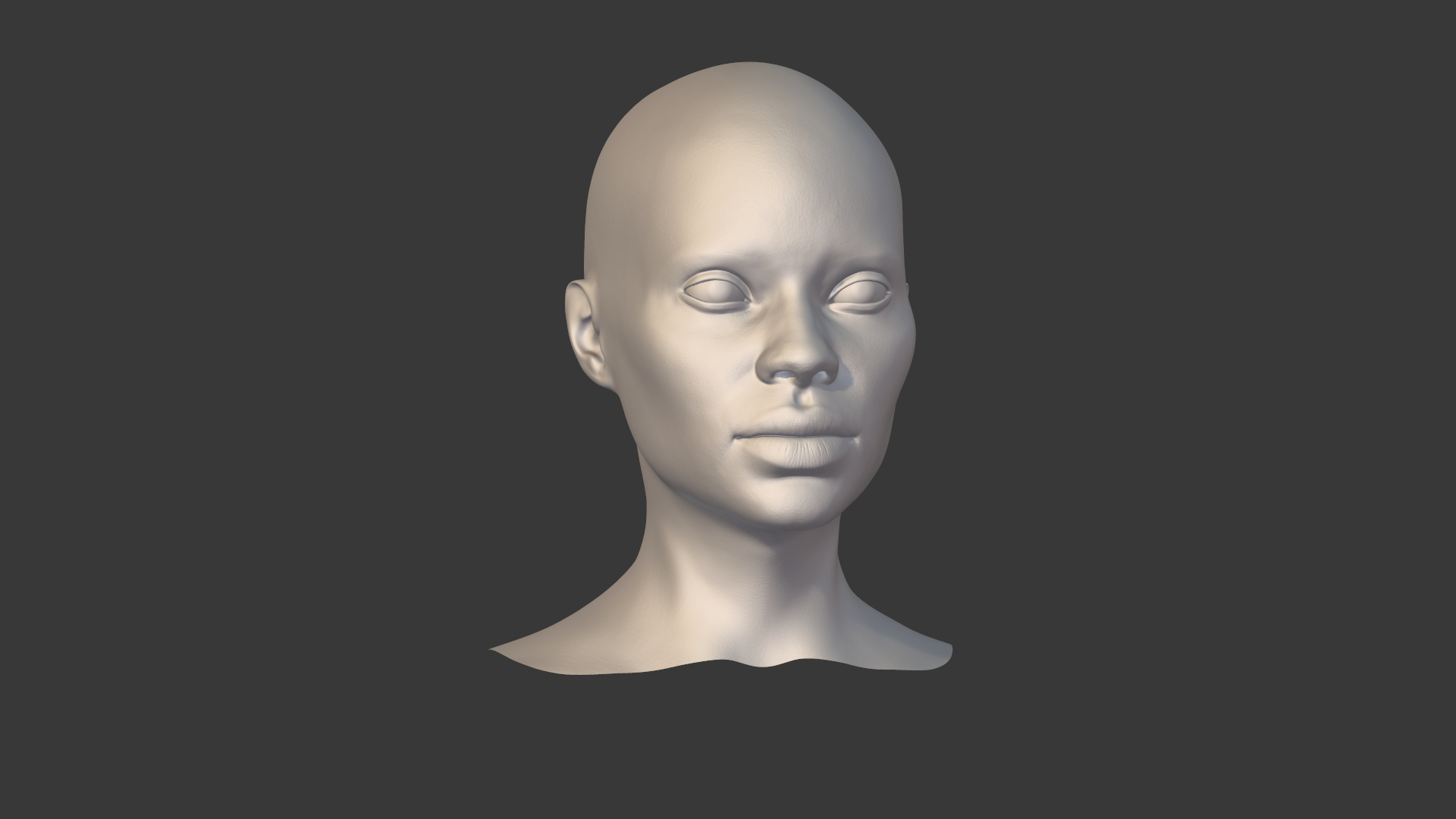 African Black Bust Female Head 3D - TurboSquid 1952767