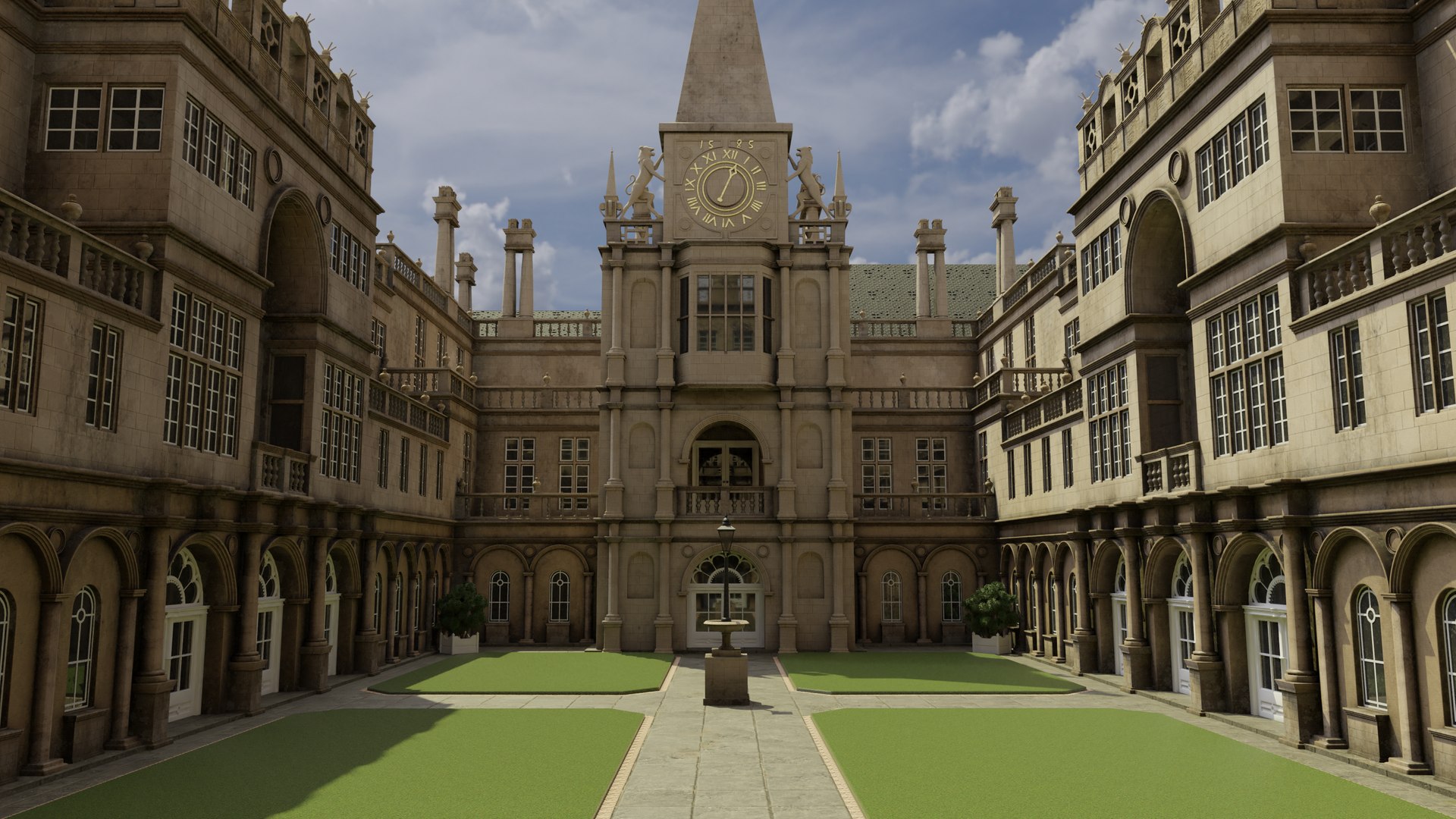 3D Model Burghley House - TurboSquid 1784745