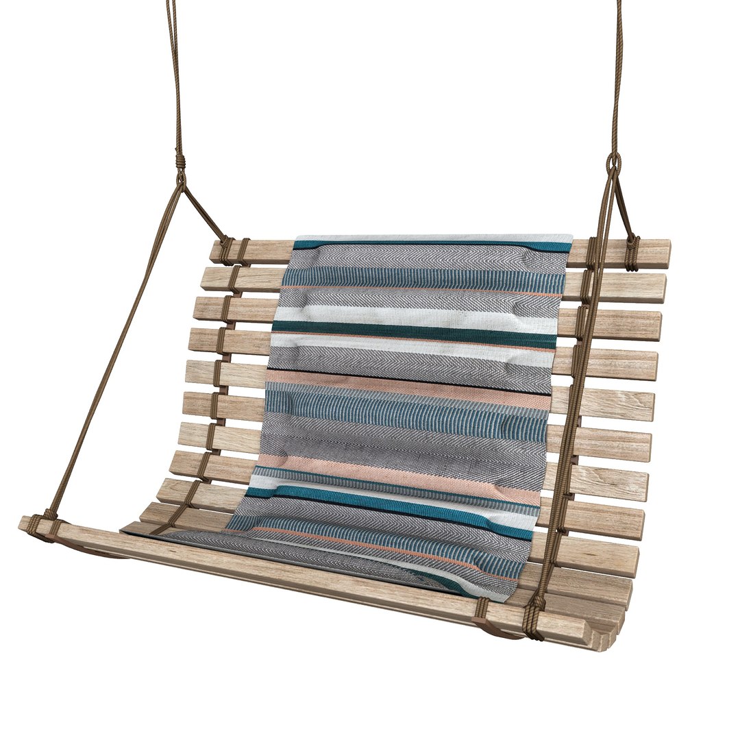 Swings Seat With Hanging Ropes 3D Model - TurboSquid 2050496