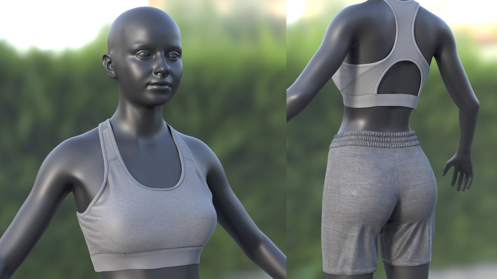 Womens Sport Outfit model - TurboSquid 1887920