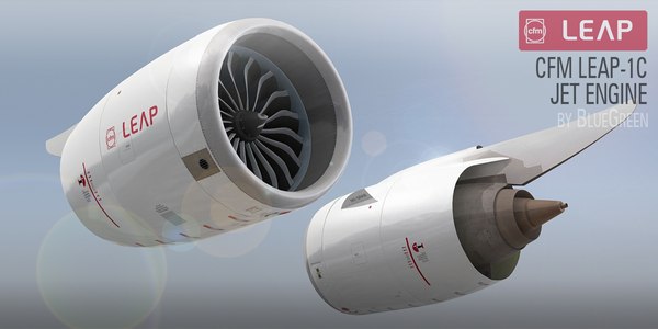 CFM Leap-1C喷气发动机3D模型 - TurboSquid 1225734