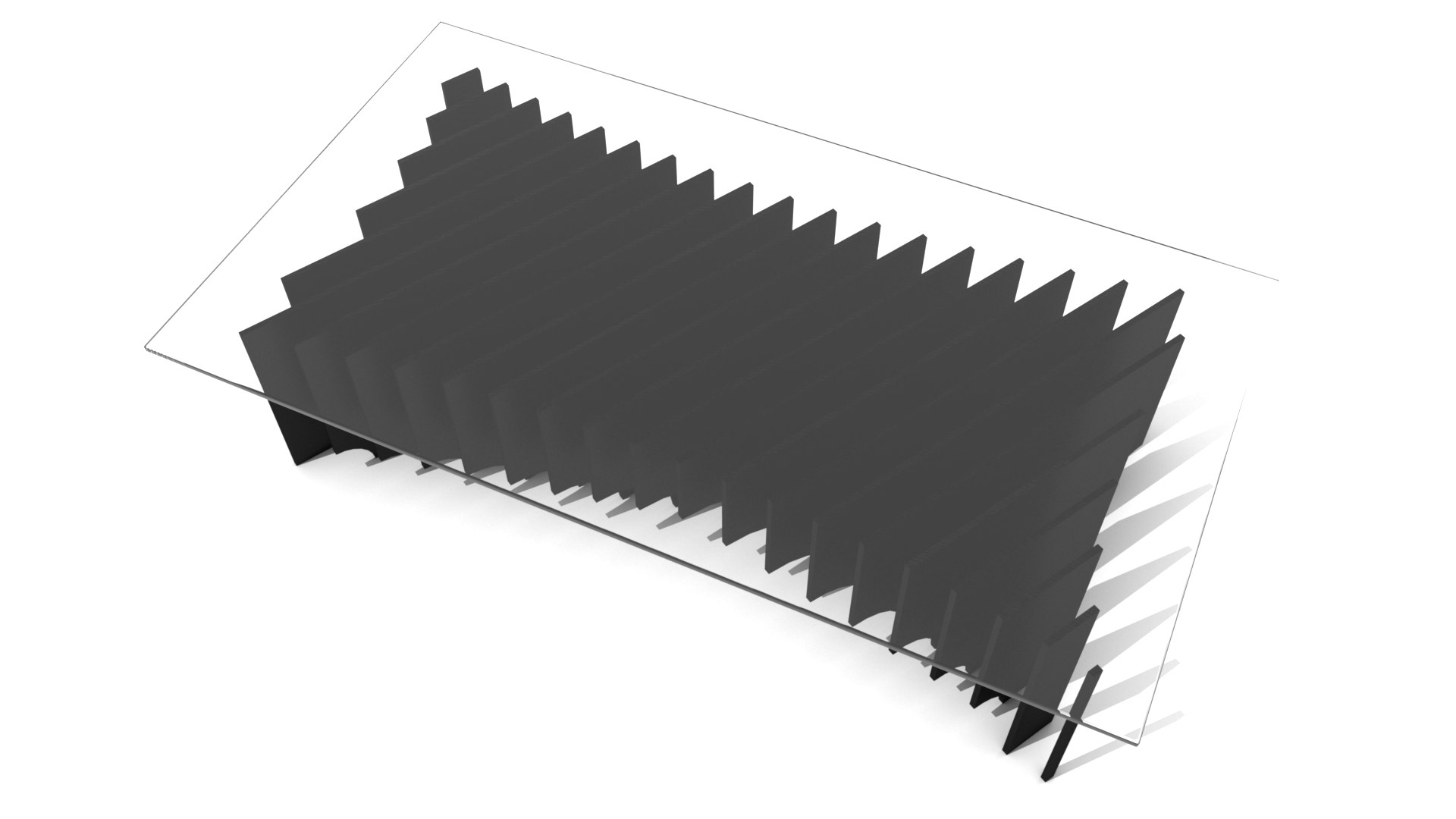 Modern cross section coffee table 3D - TurboSquid 1262700