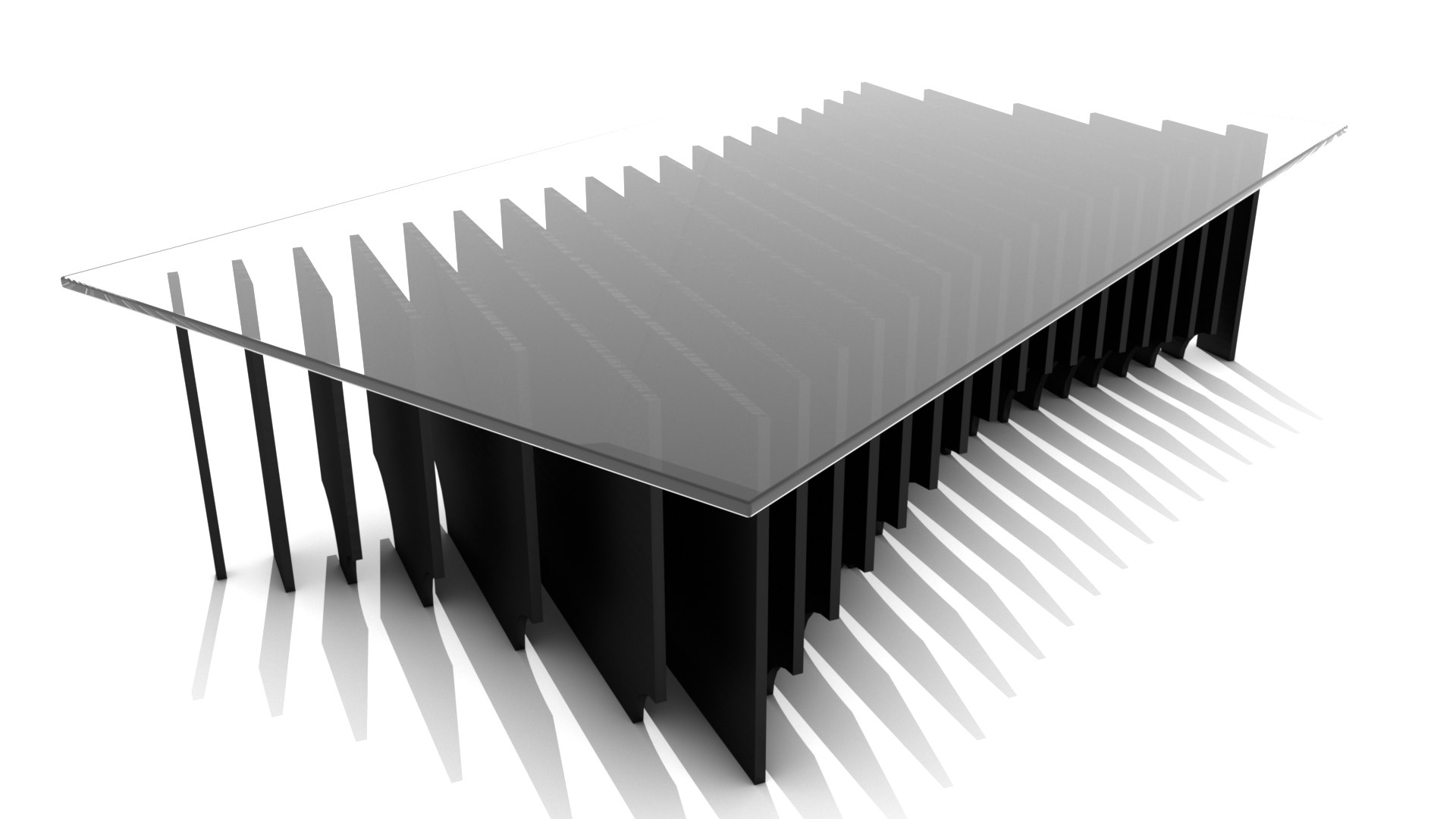 Modern cross section coffee table 3D - TurboSquid 1262700