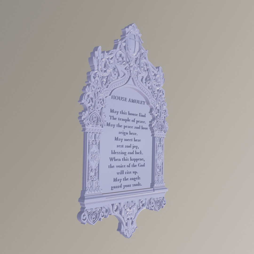 House Amulet 3D Model - TurboSquid 1548101