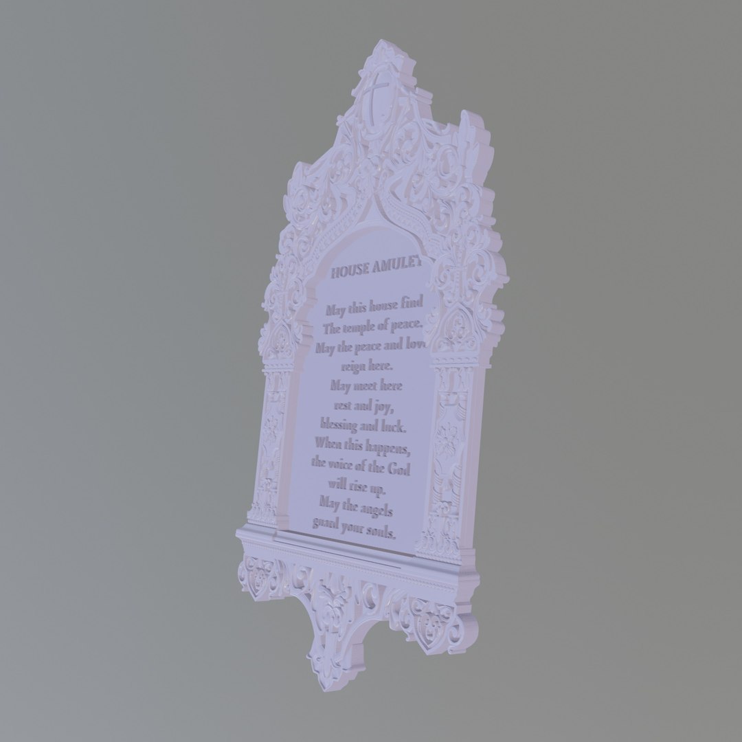 House Amulet 3D Model - TurboSquid 1548101