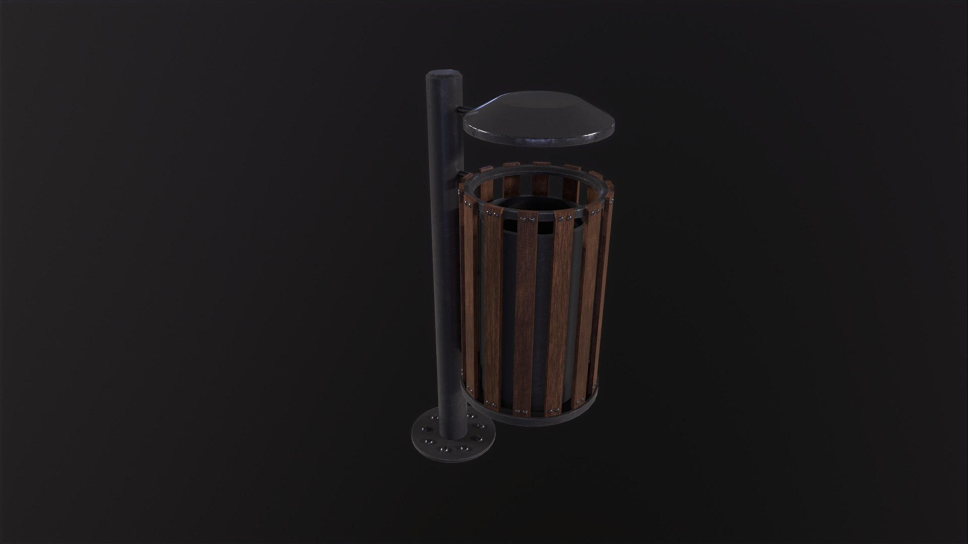 Wood Trash Bin 3D Model - TurboSquid 2133660