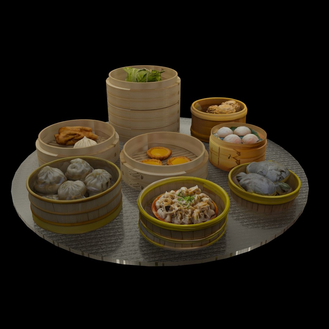 3D Chinese Dim Sum Model - TurboSquid 2276178
