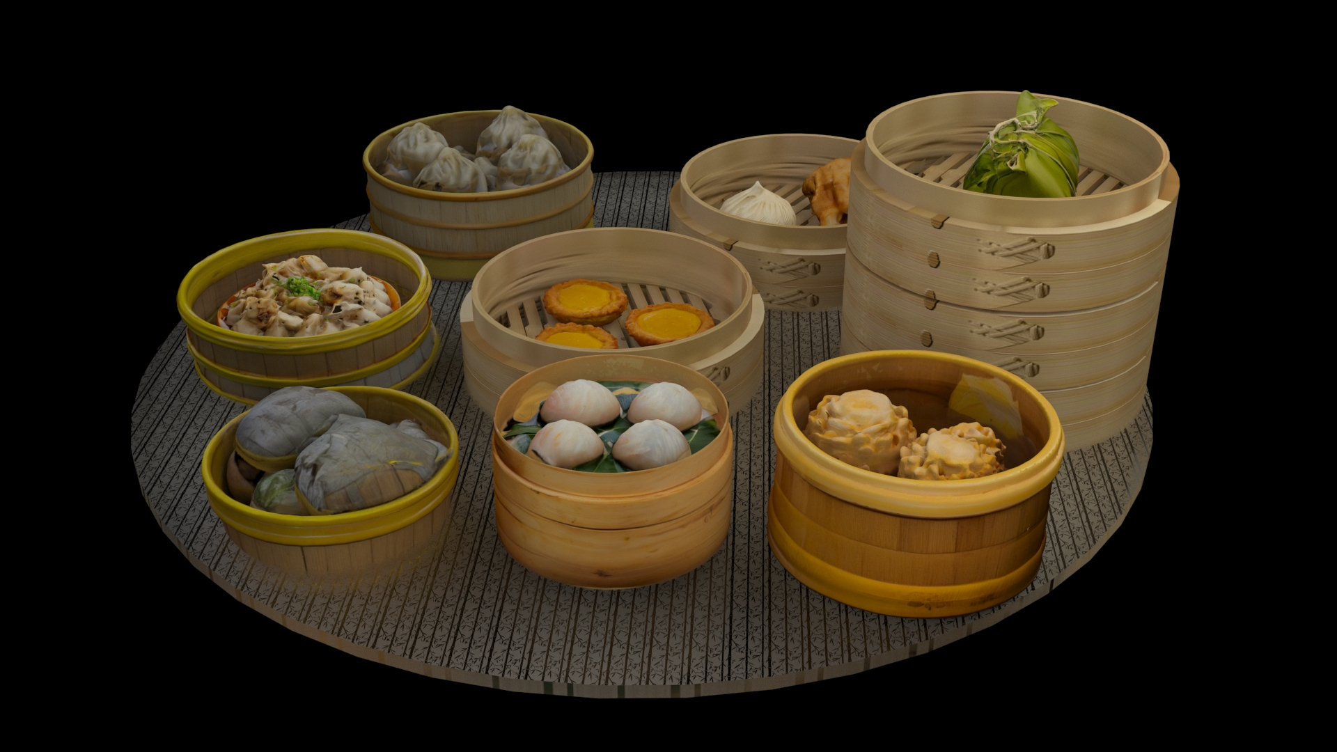 3D Chinese Dim Sum Model - TurboSquid 2276178