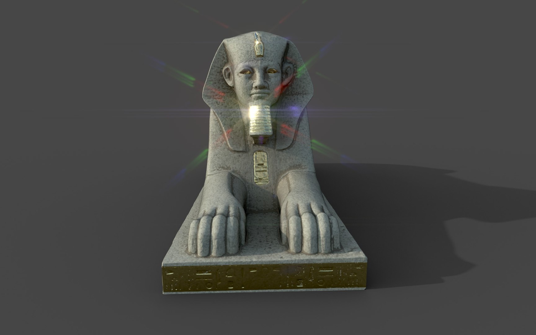 Sphinx Gold Old 3D Model - TurboSquid 1575400