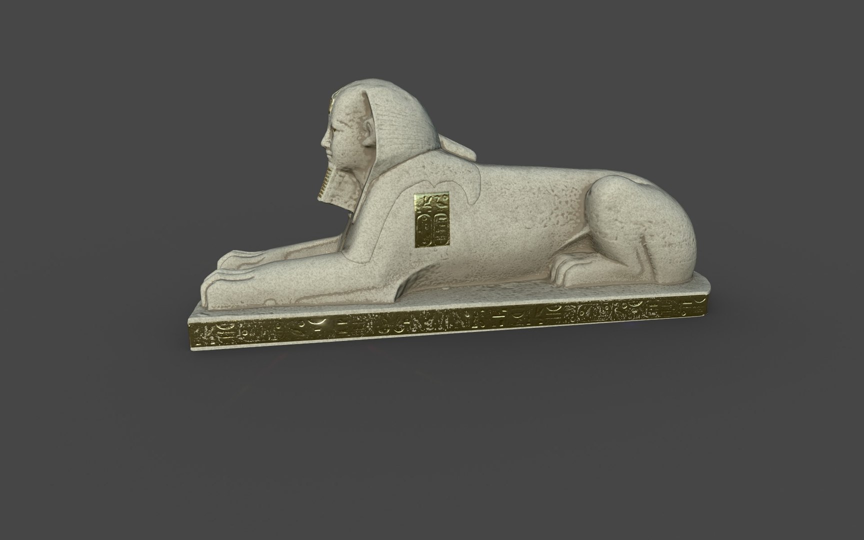 Sphinx Gold Old 3D Model - TurboSquid 1575400