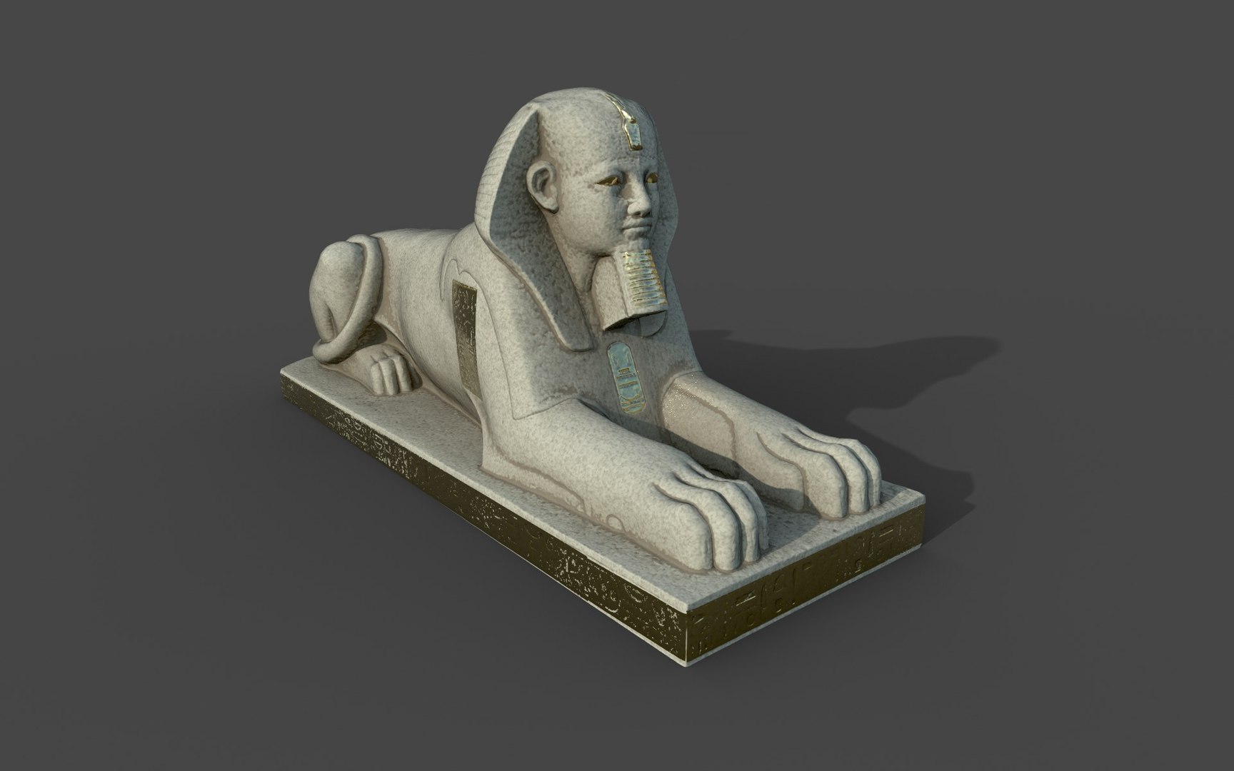 Sphinx Gold Old 3D Model - TurboSquid 1575400