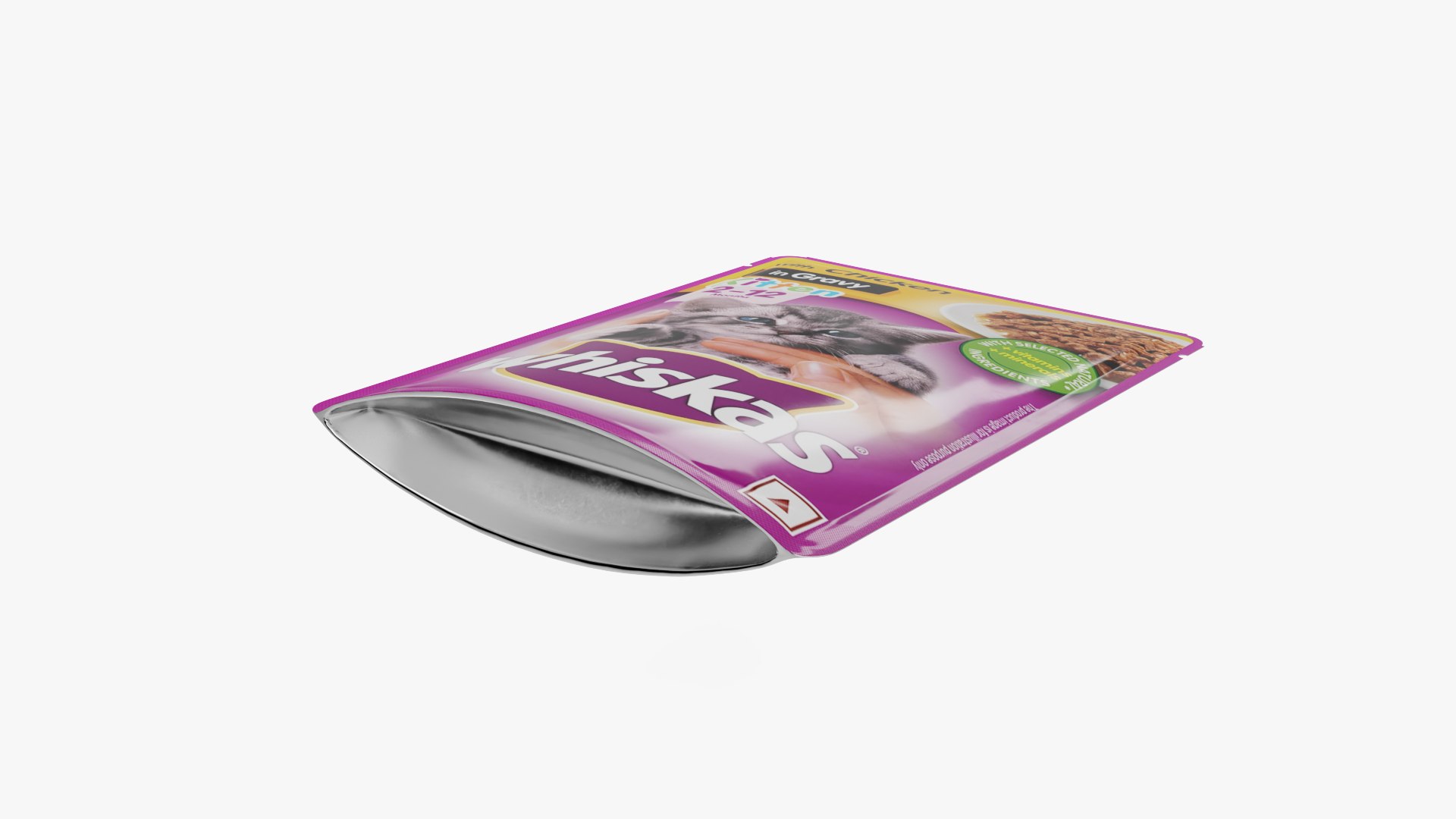 3D Whiskas Kitten Food Chicken - TurboSquid 2177502