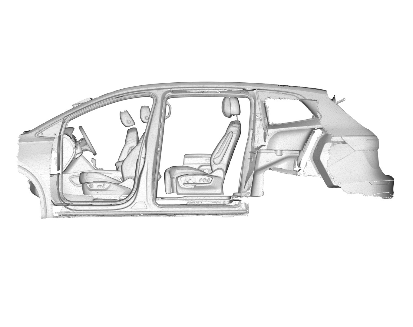 3D 3D Scanning Data For The Interior Of 2020 Volkswagen Viloran 380TSI ...