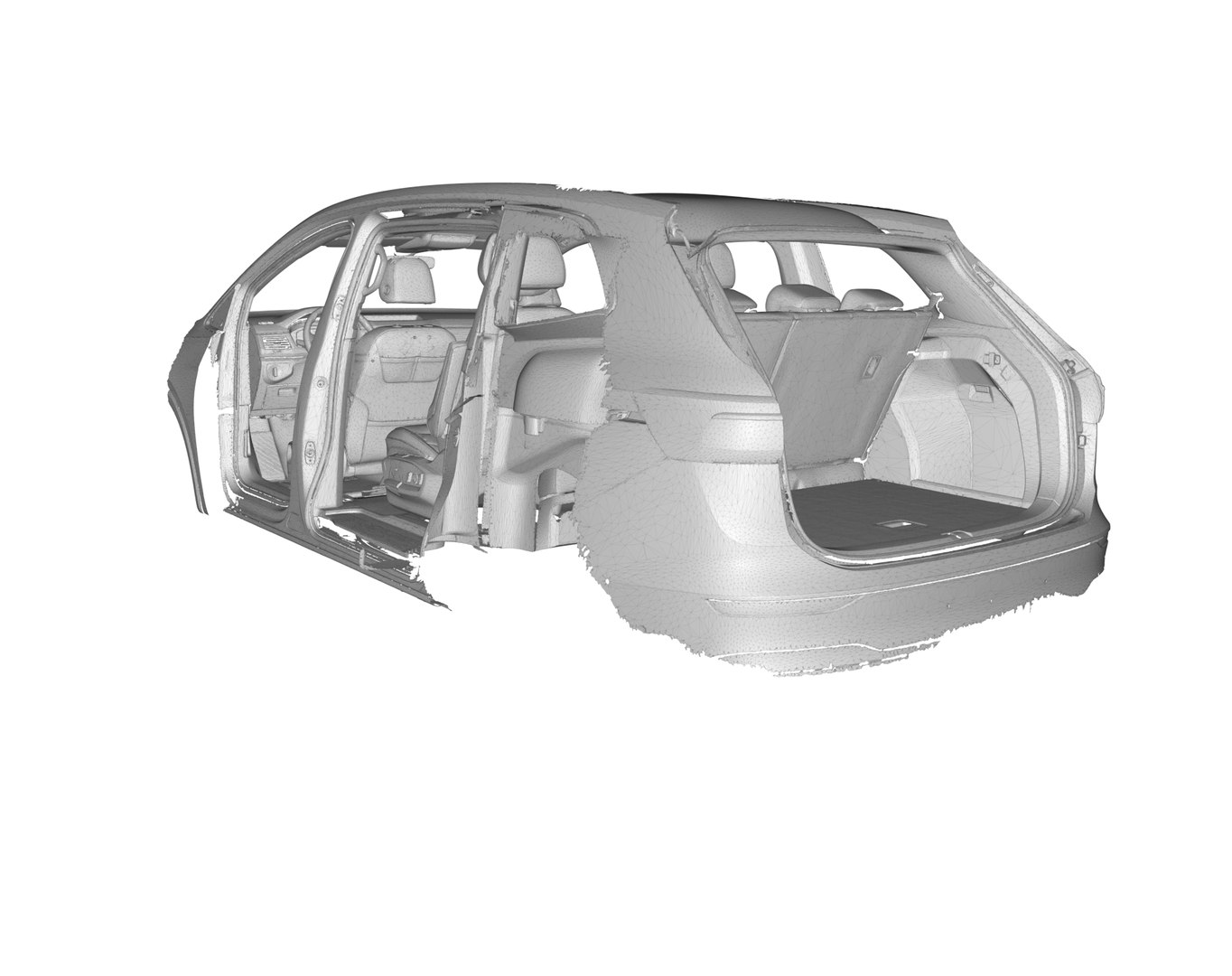3D 3D Scanning Data For The Interior Of 2020 Volkswagen Viloran 380TSI ...