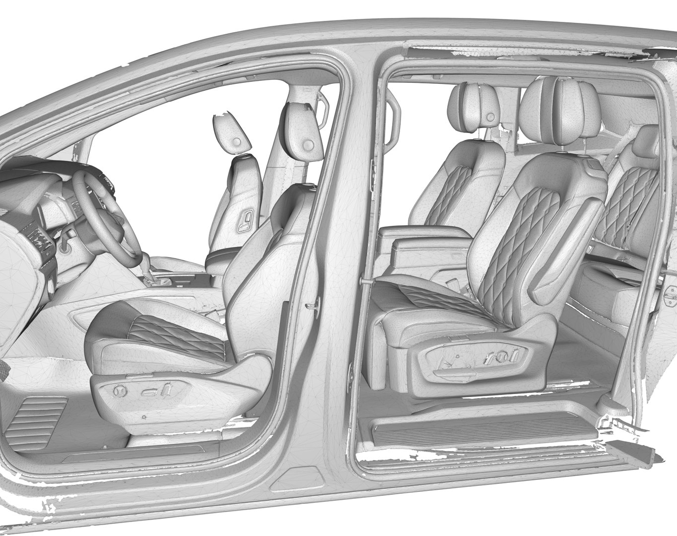 3D 3D Scanning Data For The Interior Of 2020 Volkswagen Viloran 380TSI ...