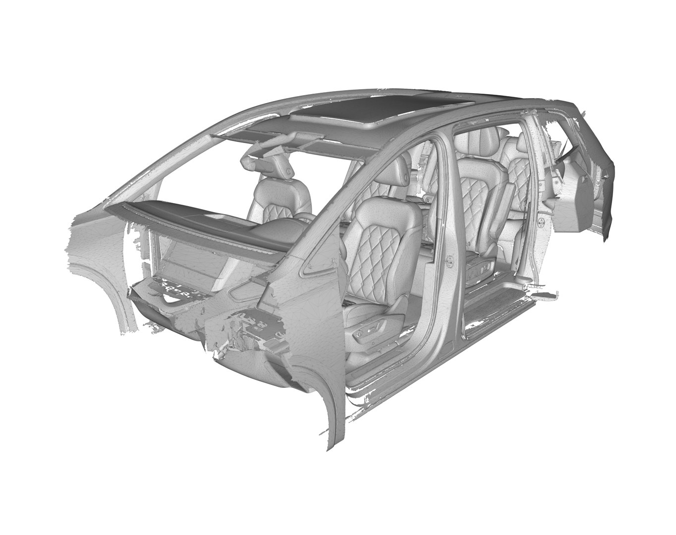 3D 3D Scanning Data For The Interior Of 2020 Volkswagen Viloran 380TSI ...