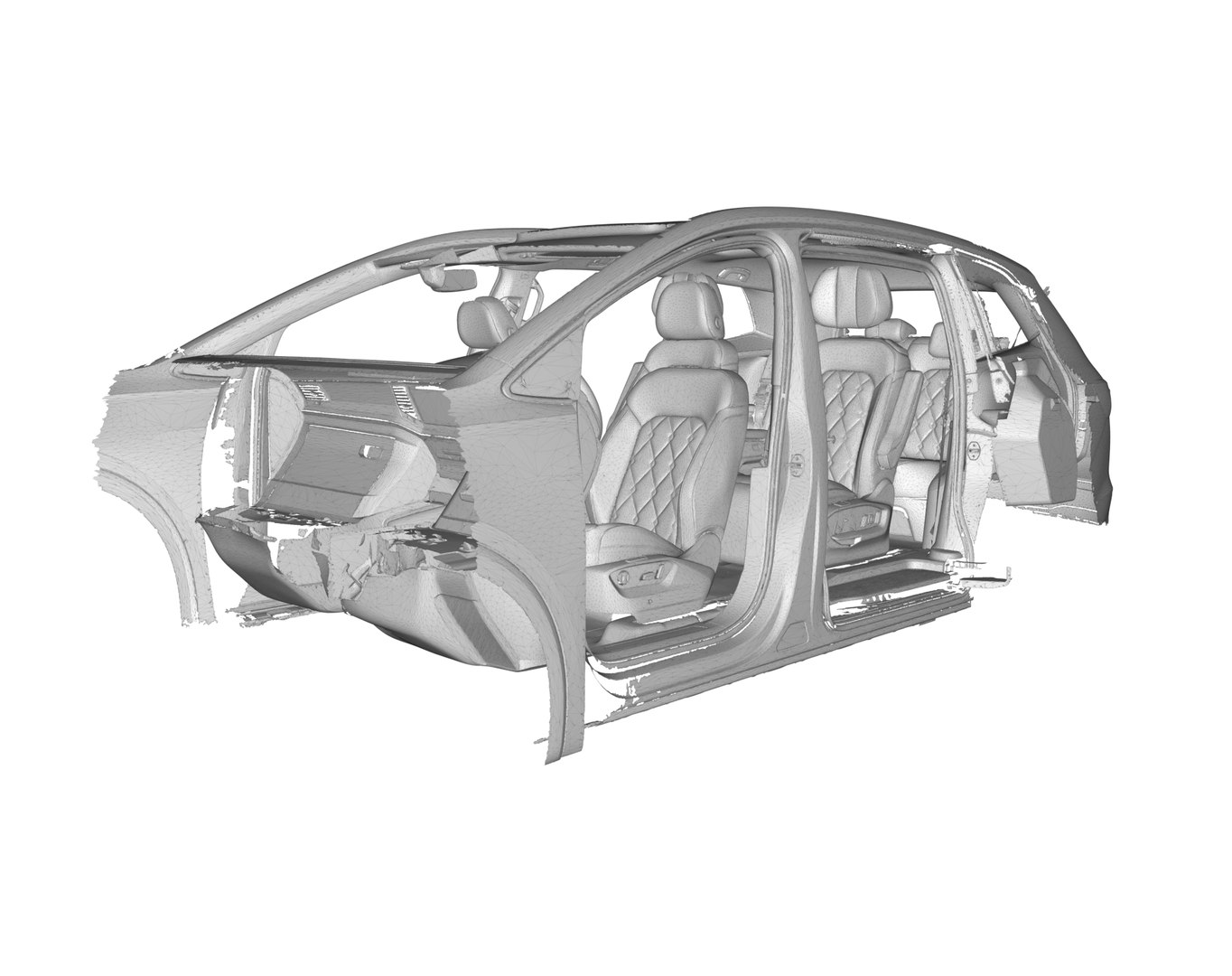 3D 3D Scanning Data For The Interior Of 2020 Volkswagen Viloran 380TSI ...