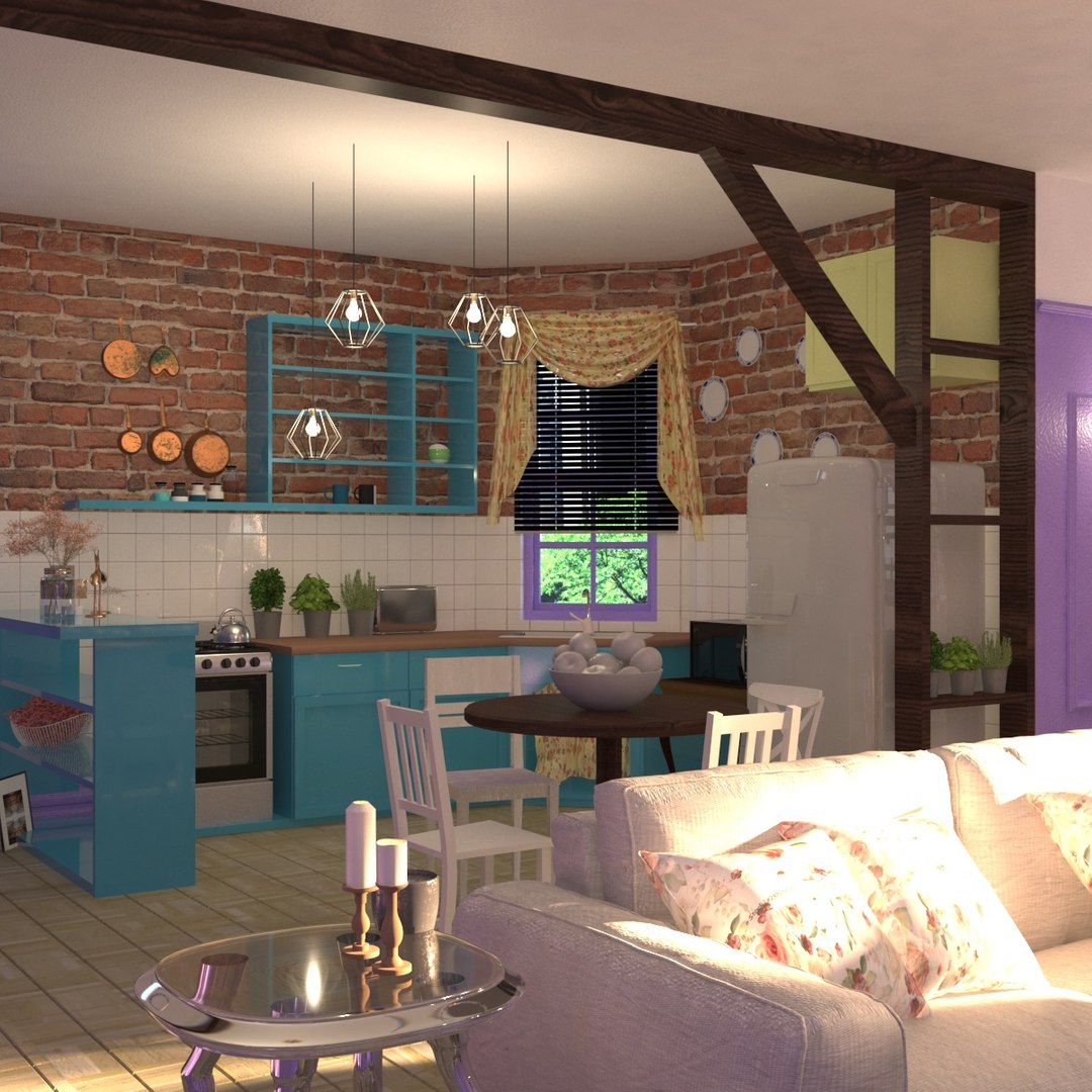 3D Model Friends TV Show Apartment 3D Model - TurboSquid 1799021
