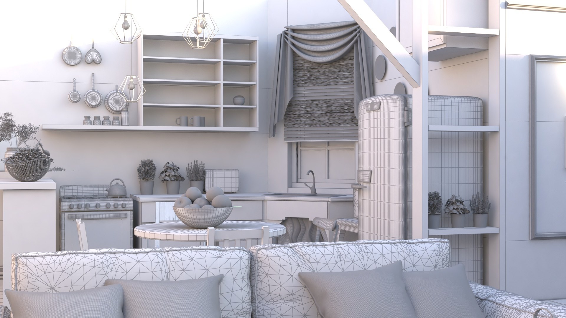 3D Model Friends TV Show Apartment 3D Model - TurboSquid 1799021