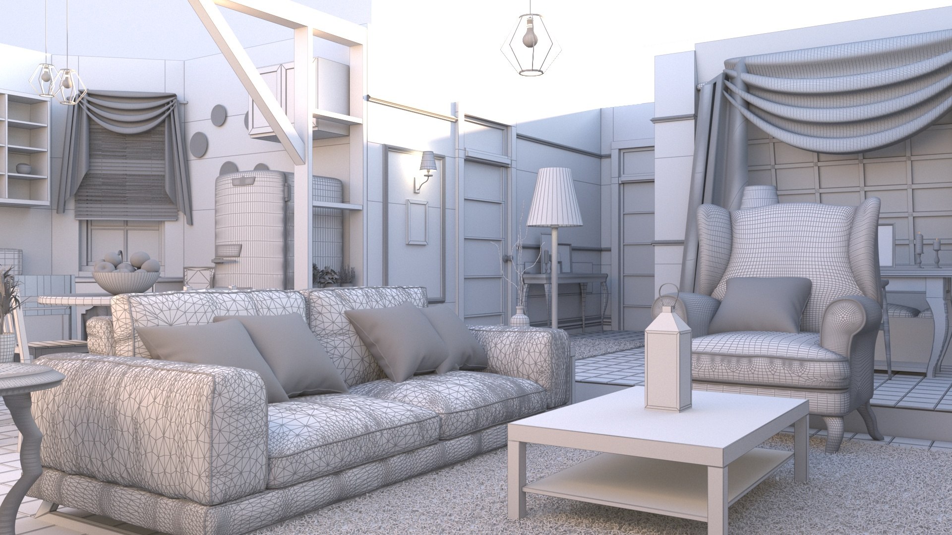 3D Model Friends TV Show Apartment 3D Model - TurboSquid 1799021