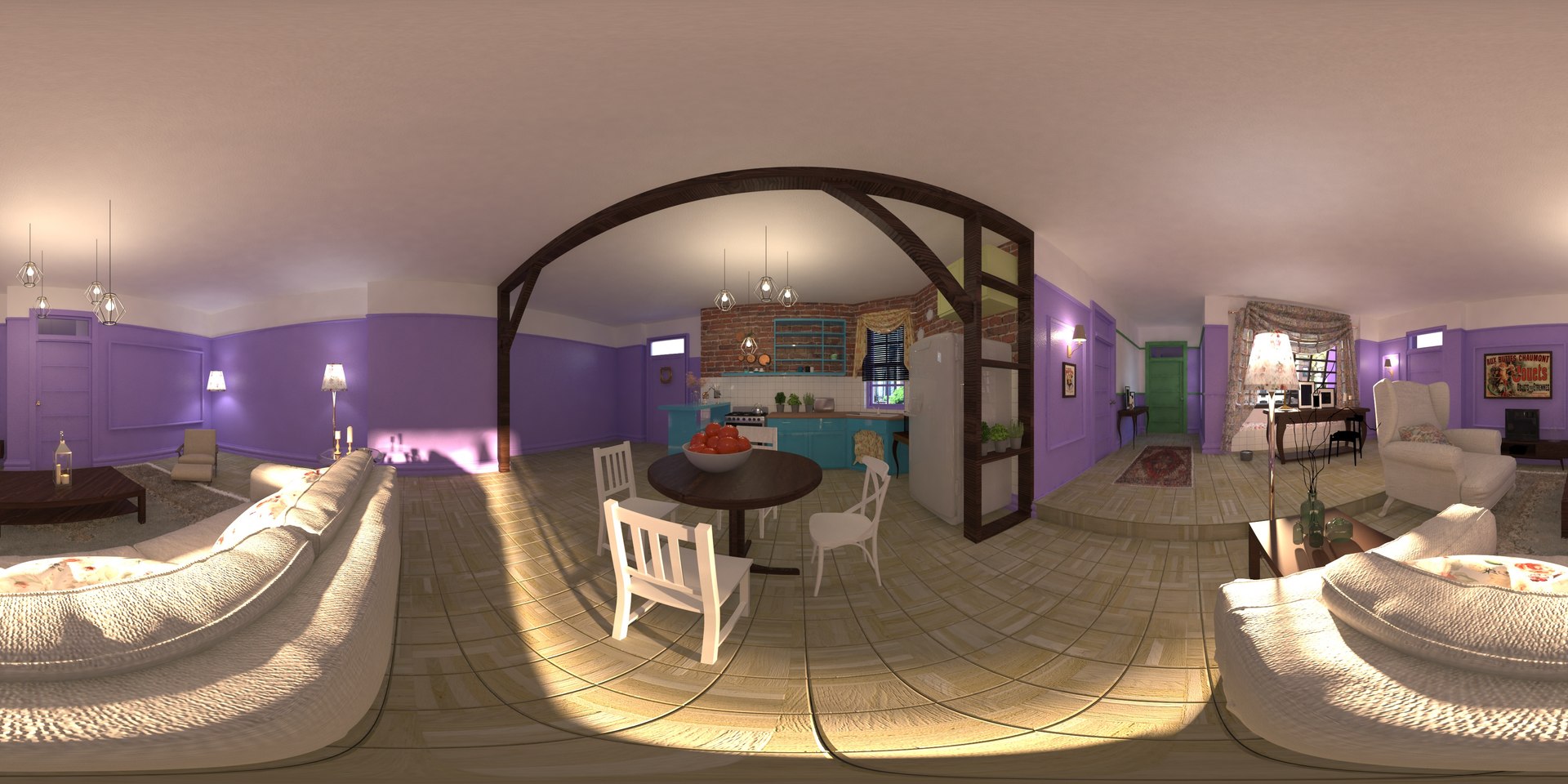 3D Model Friends TV Show Apartment 3D Model - TurboSquid 1799021