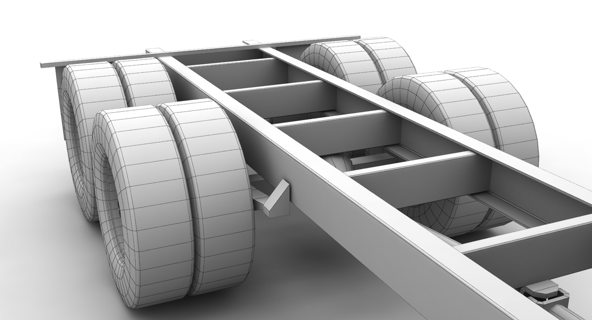 Navistar International 7400 Chassis 3D Model - TurboSquid 1506408
