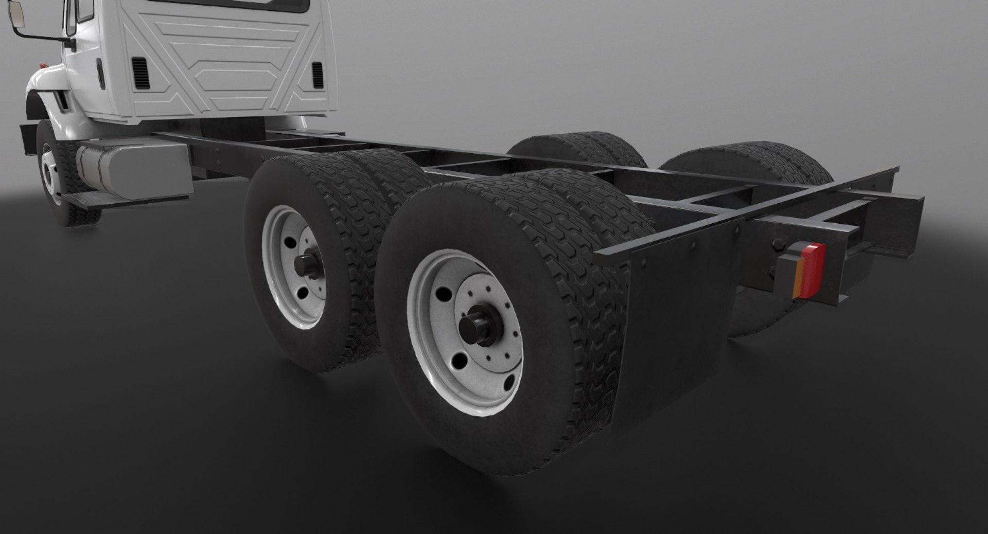 Navistar International 7400 Chassis 3D Model - TurboSquid 1506408