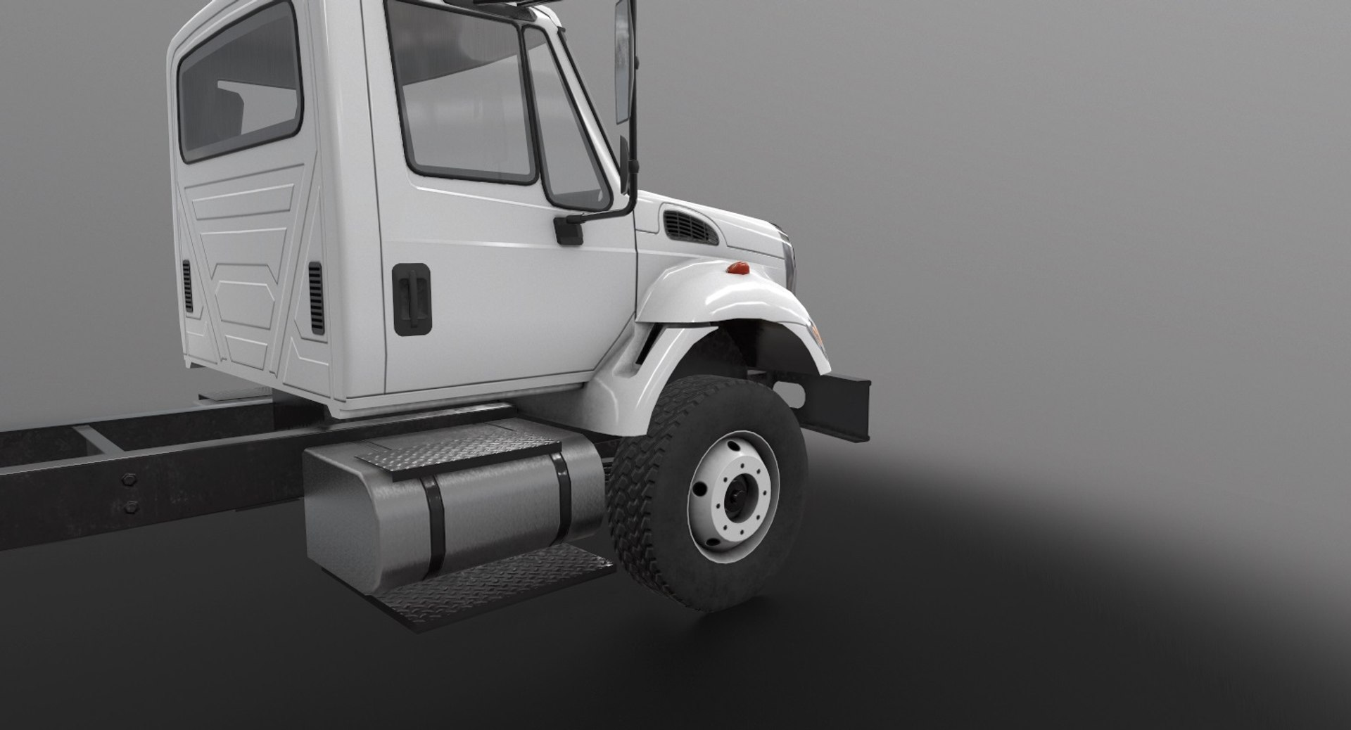 Navistar International 7400 Chassis 3D Model - TurboSquid 1506408