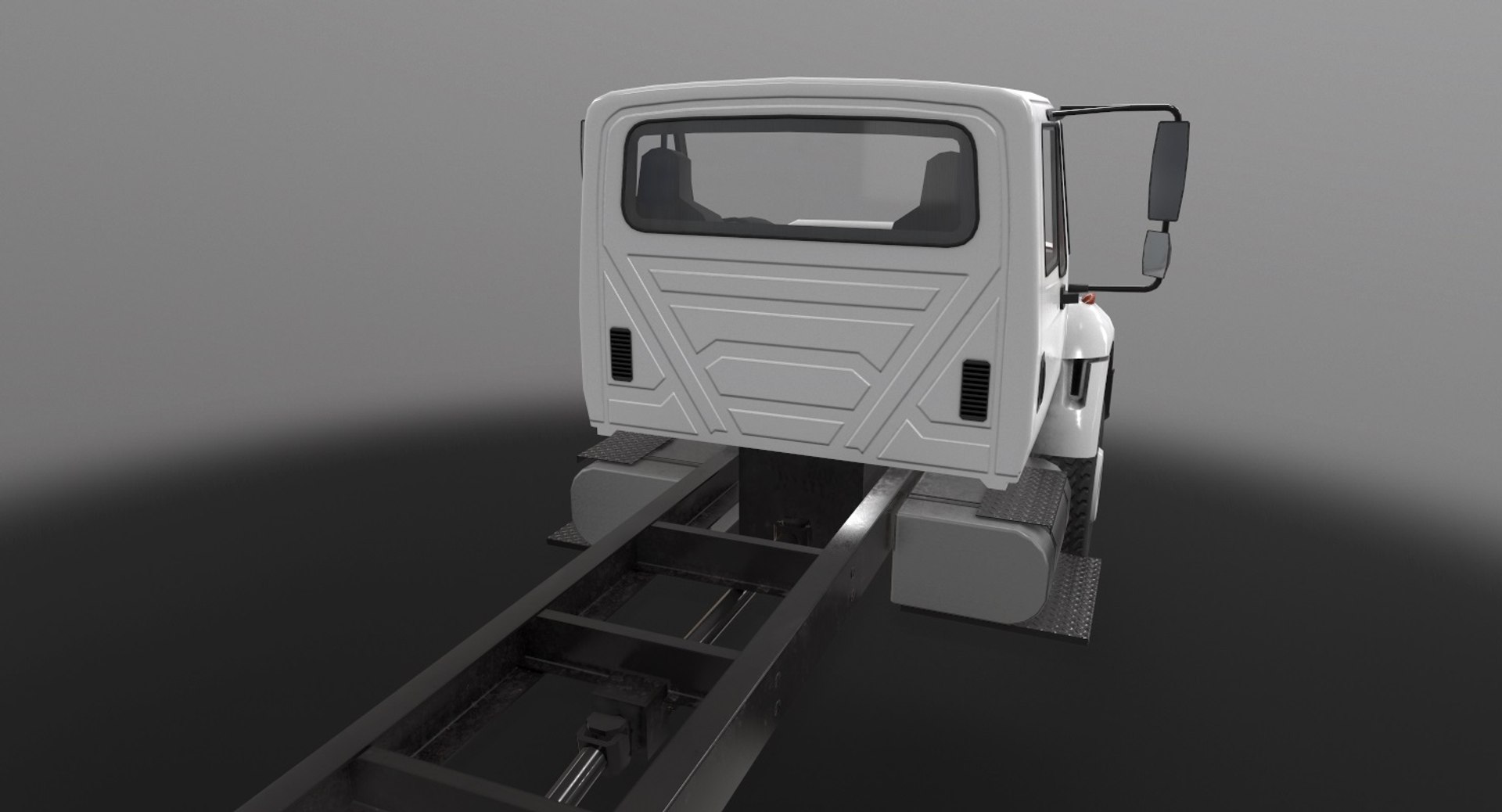 Navistar International 7400 Chassis 3D Model - TurboSquid 1506408
