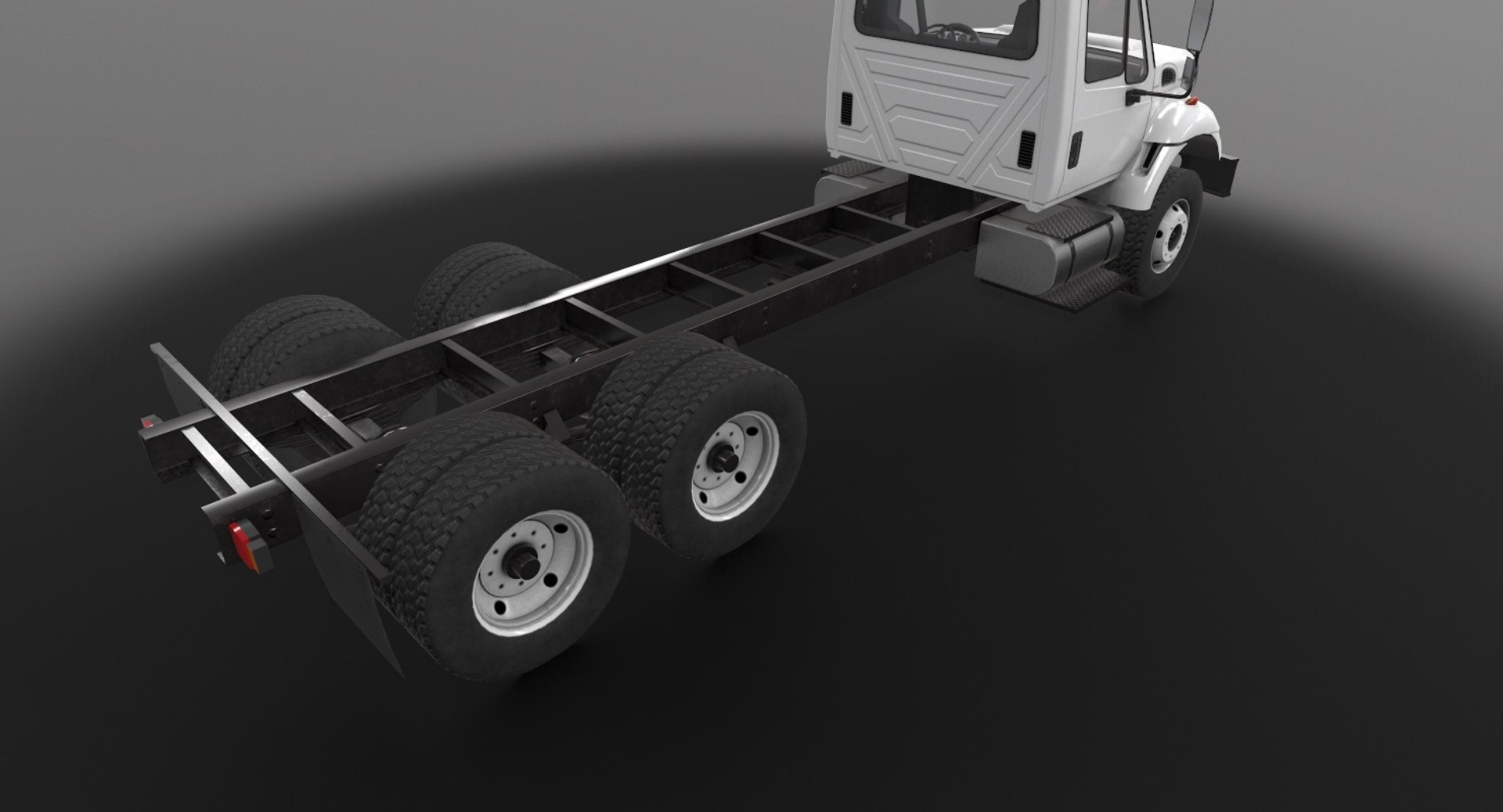 Navistar International 7400 Chassis 3D Model - TurboSquid 1506408