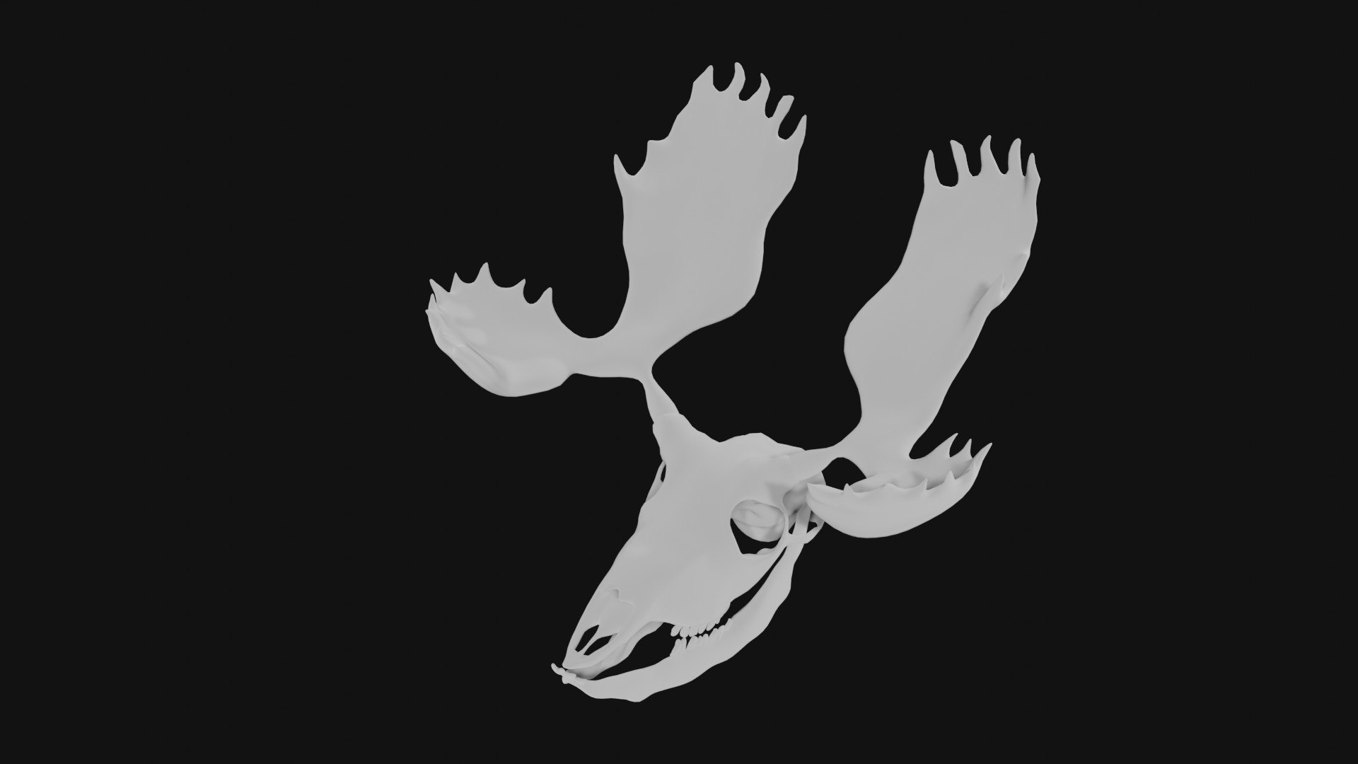 Moose Skull 3D Model - TurboSquid 1983386