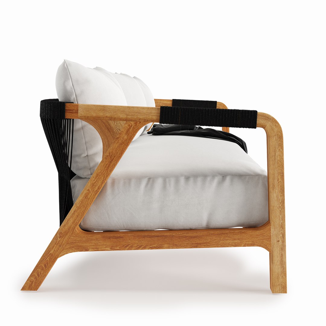 3D Tuci Outdoor Occasional Sofa - TurboSquid 1974567