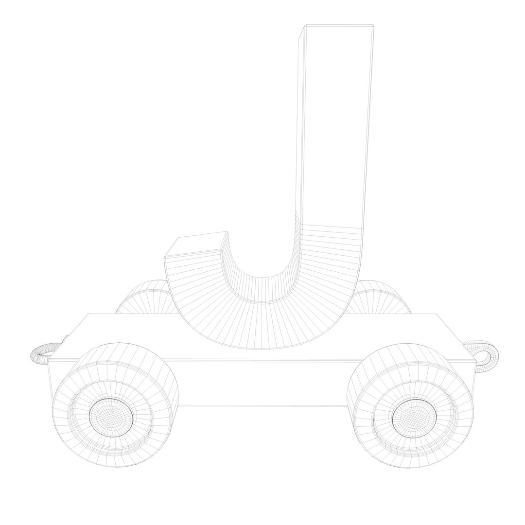 Letter car 3D - TurboSquid 1559677