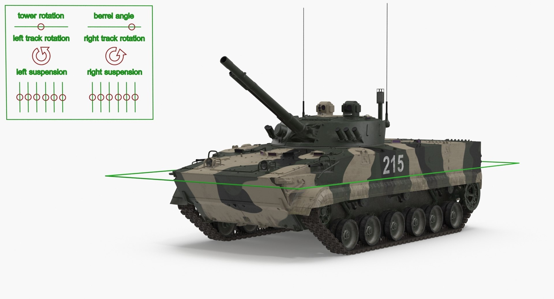 Infantry fighting vehicle bmp-3 3D model | 1141929 | TurboSquid