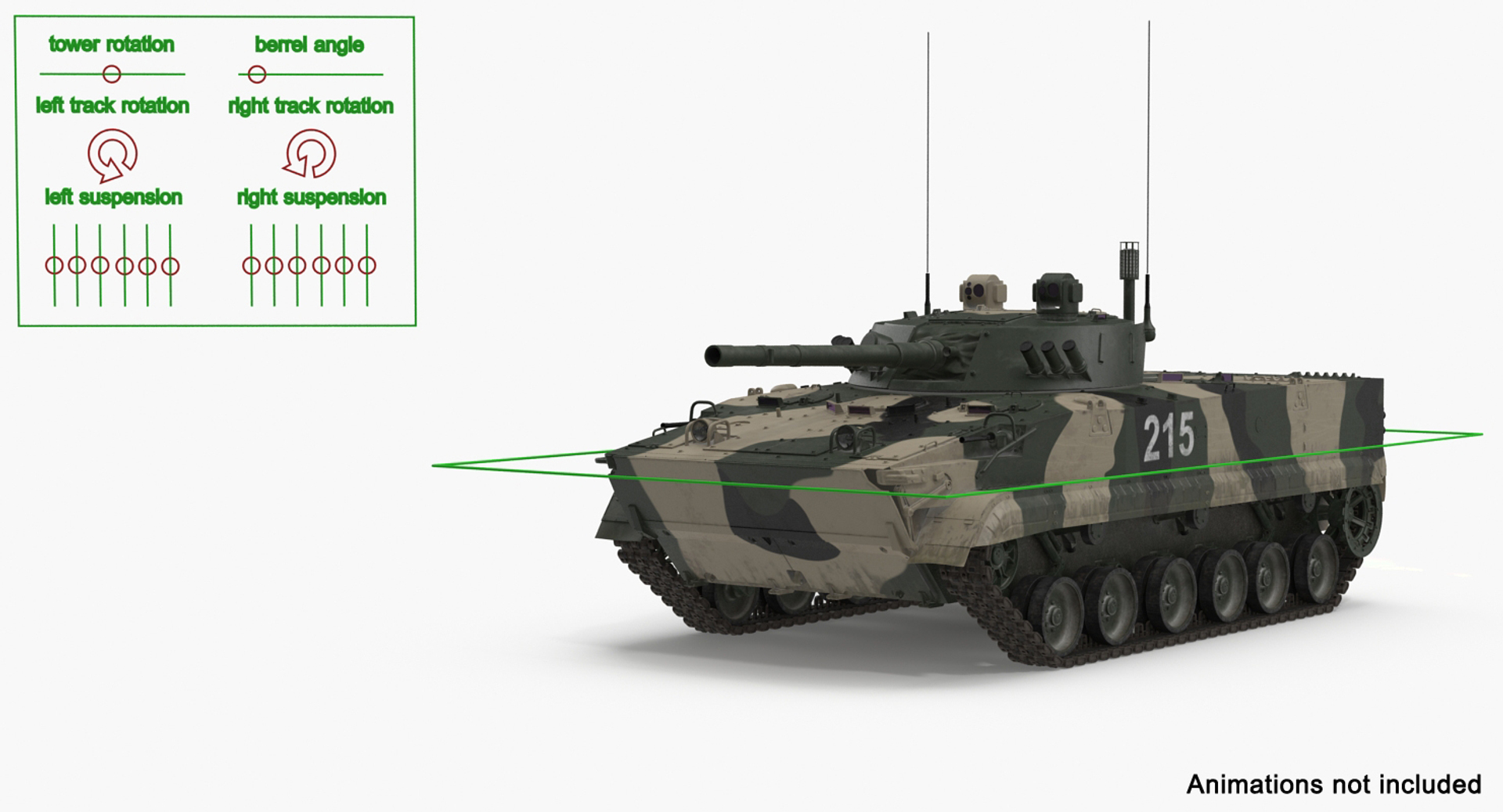 Infantry Fighting Vehicle Bmp-3 3D Model | 1141929 | TurboSquid