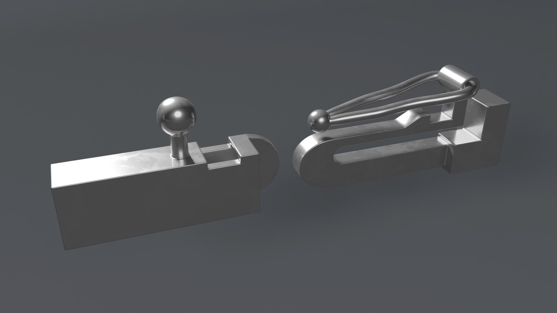 Silver Bracelet Catch Clasp 3D Model - TurboSquid 2123591