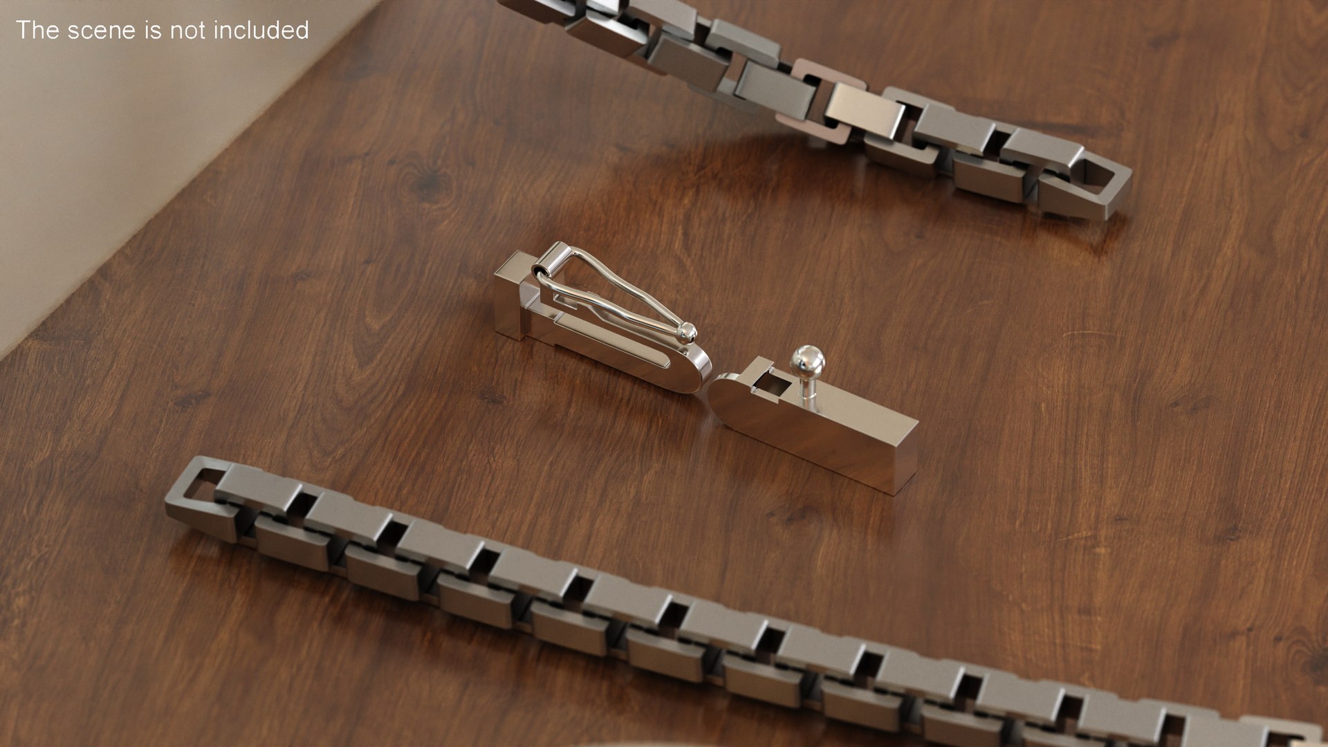 Silver Bracelet Catch Clasp 3D Model - TurboSquid 2123591