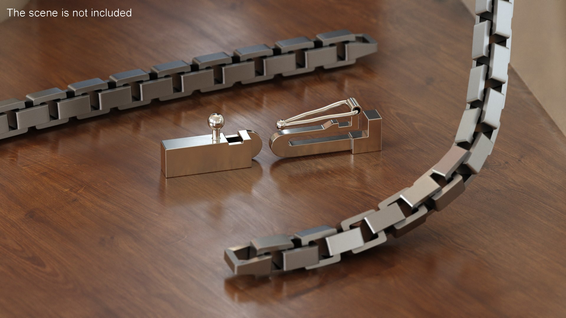 Silver Bracelet Catch Clasp 3D Model - TurboSquid 2123591