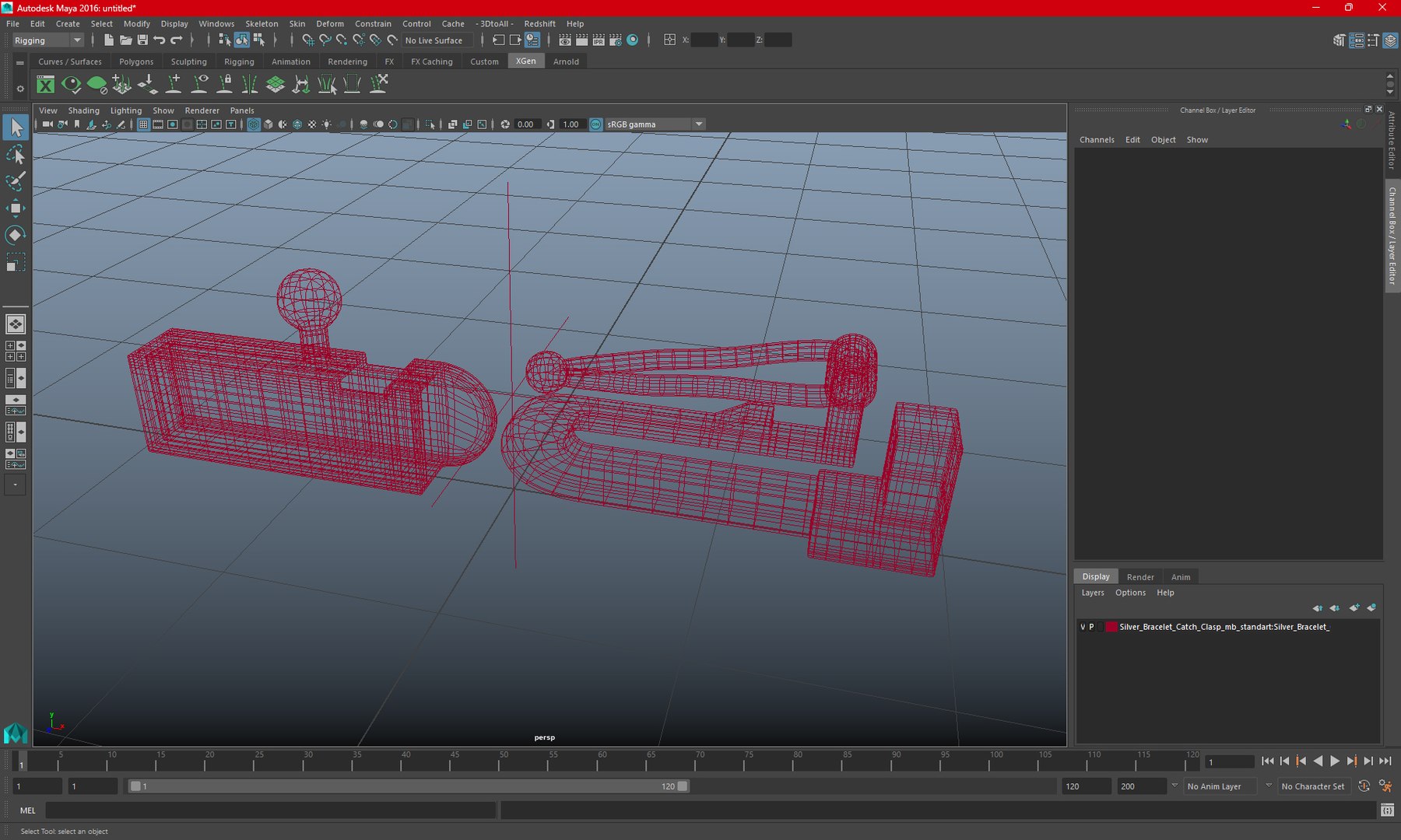 Silver Bracelet Catch Clasp 3D Model - TurboSquid 2123591