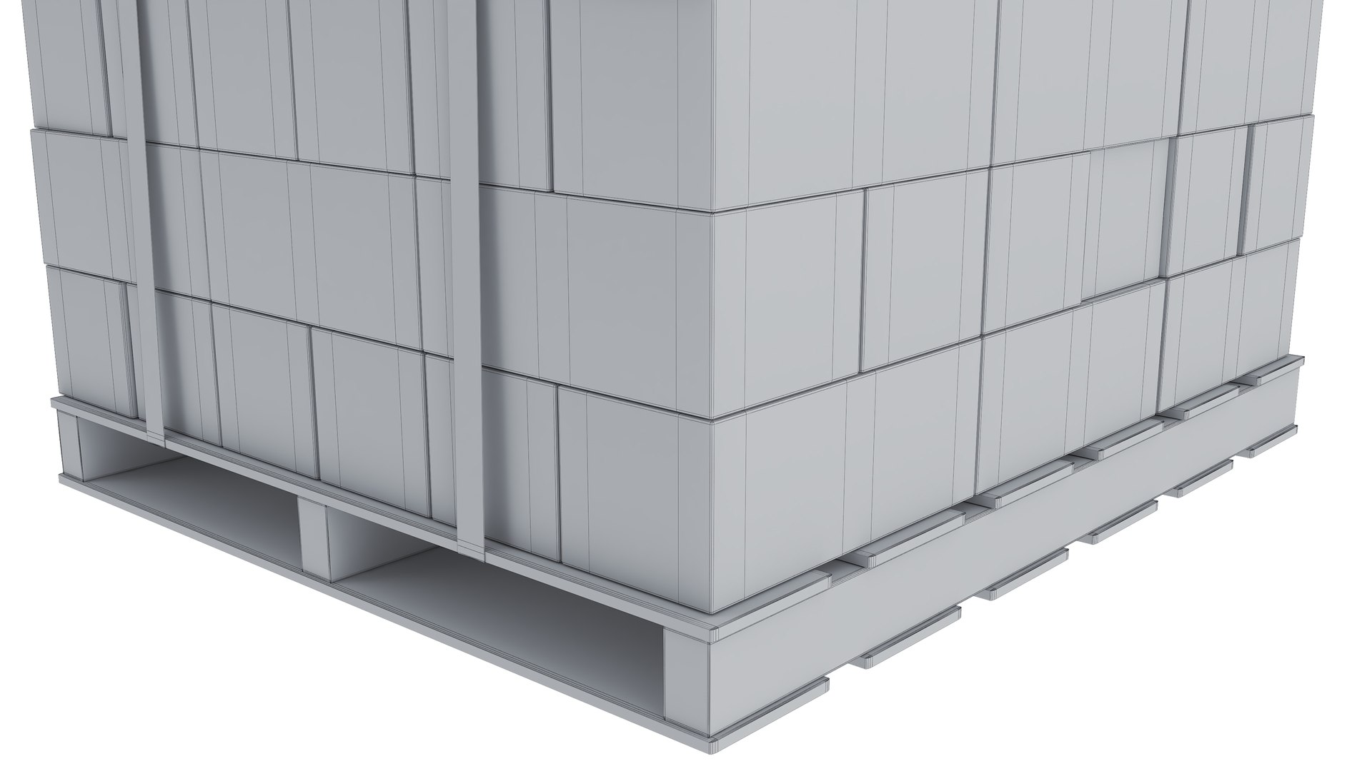 Cinder Block Pallet 3D Model - TurboSquid 2282579