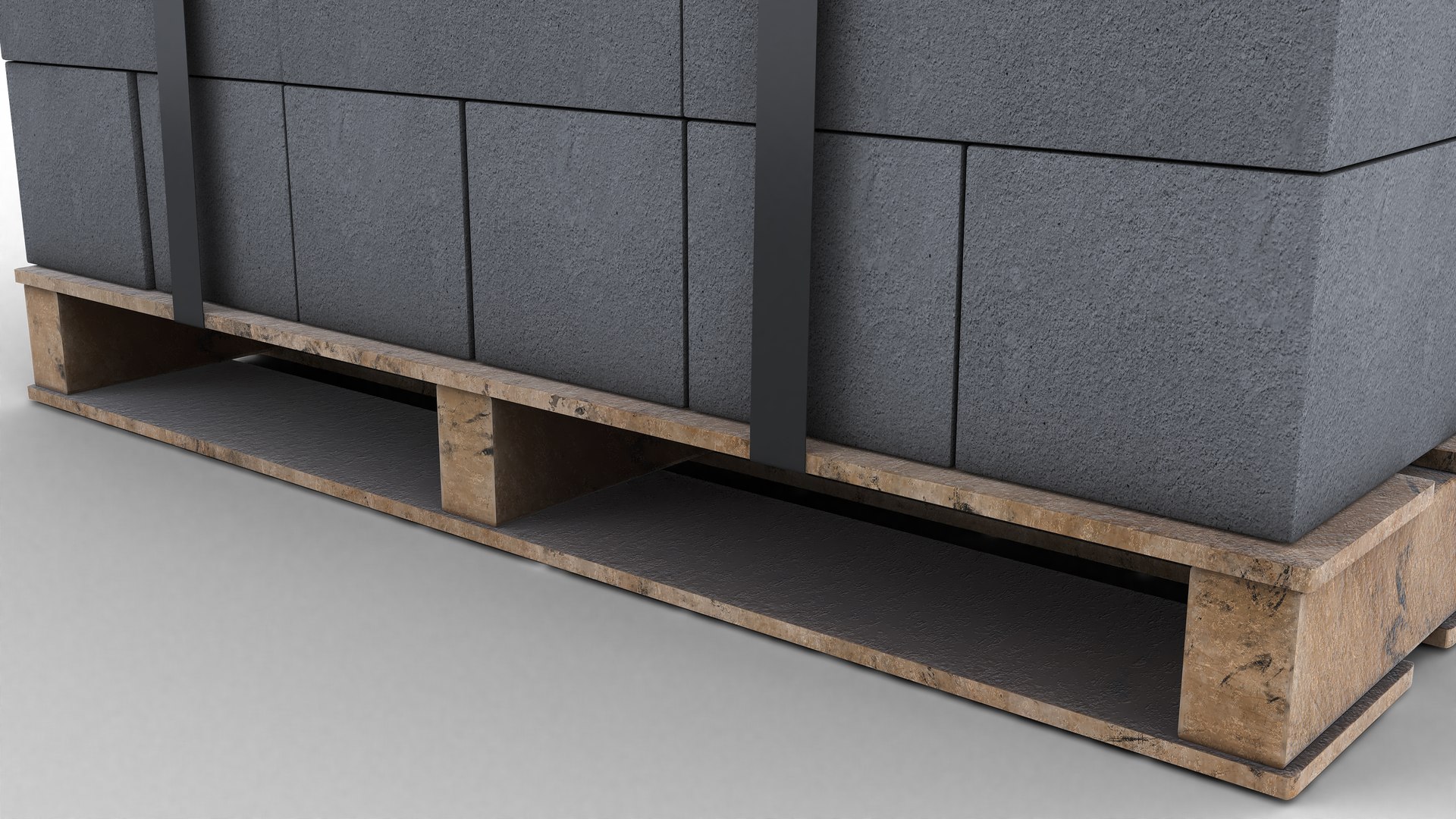 Cinder Block Pallet 3D Model - TurboSquid 2282579