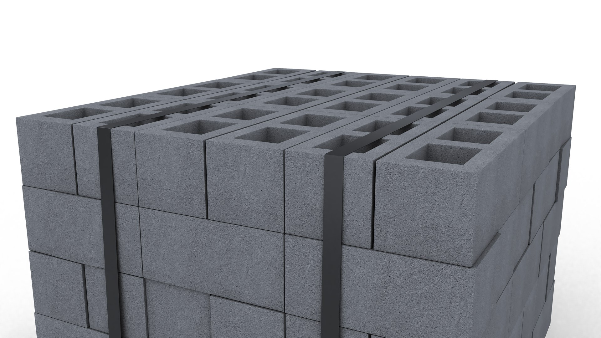 Cinder Block Pallet 3D Model - TurboSquid 2282579
