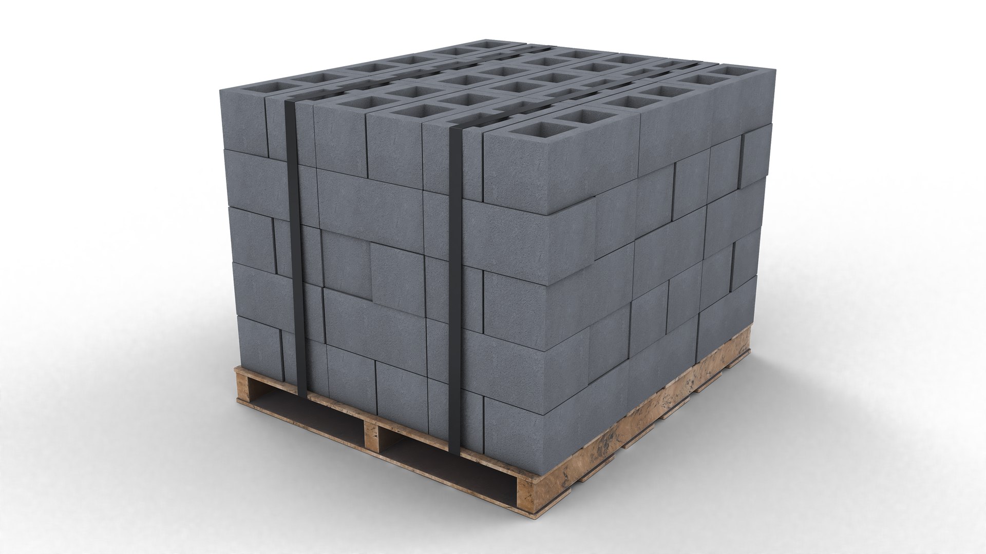 Cinder Block Pallet 3D Model - TurboSquid 2282579