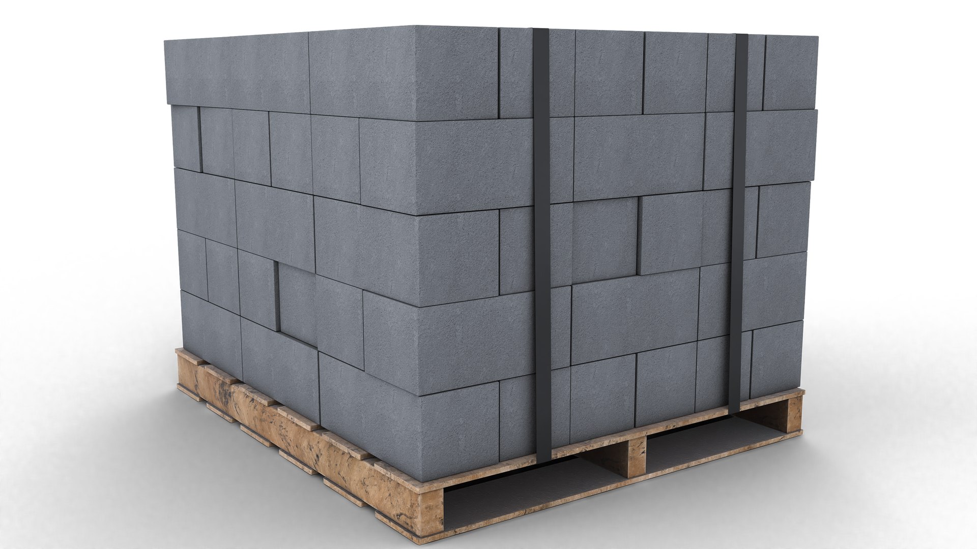 Cinder Block Pallet 3D Model - TurboSquid 2282579