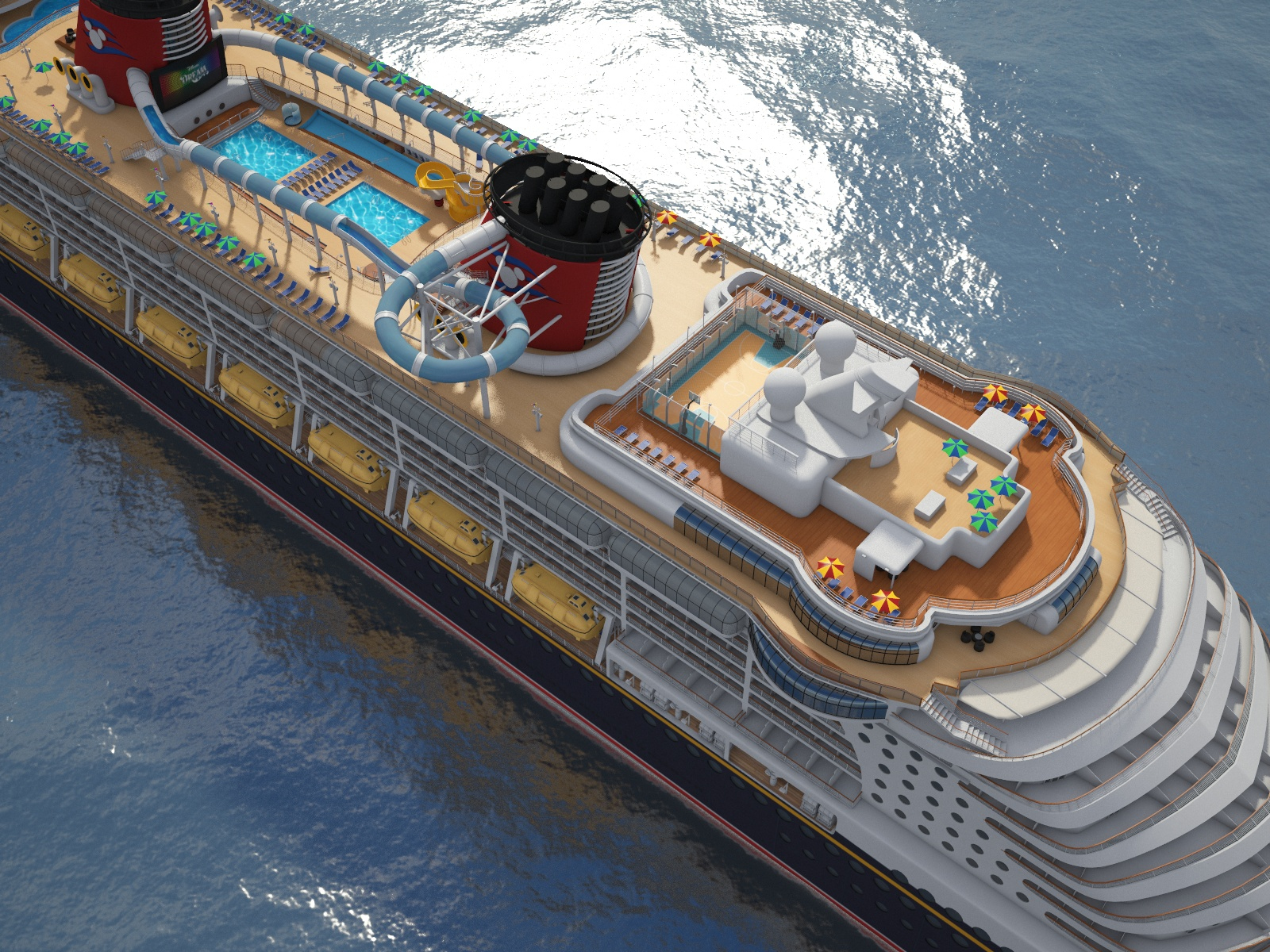 disney dream cruise 3d model